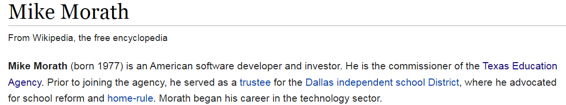 Mike Morath’s TEA Cash Cow | Voices Empower